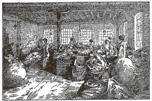 CUTTING RAGS AT LITTLE CHART